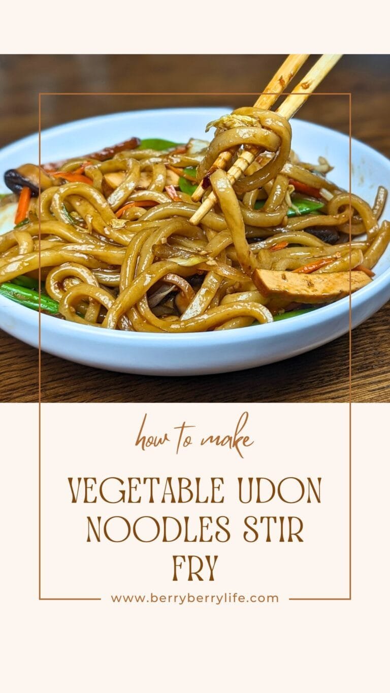 Vegetable Udon Noodles Stir Fry (Yaki Udon) | Berry Berry Life