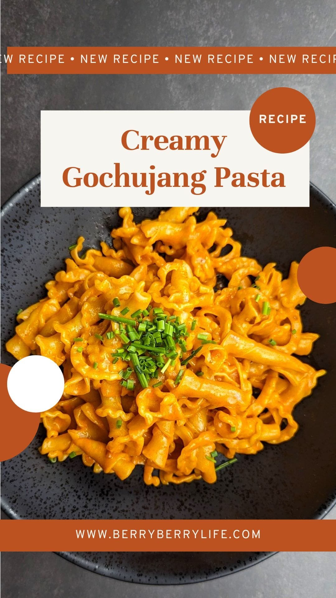 Creamy Gochujang Pasta | Berry Berry Life