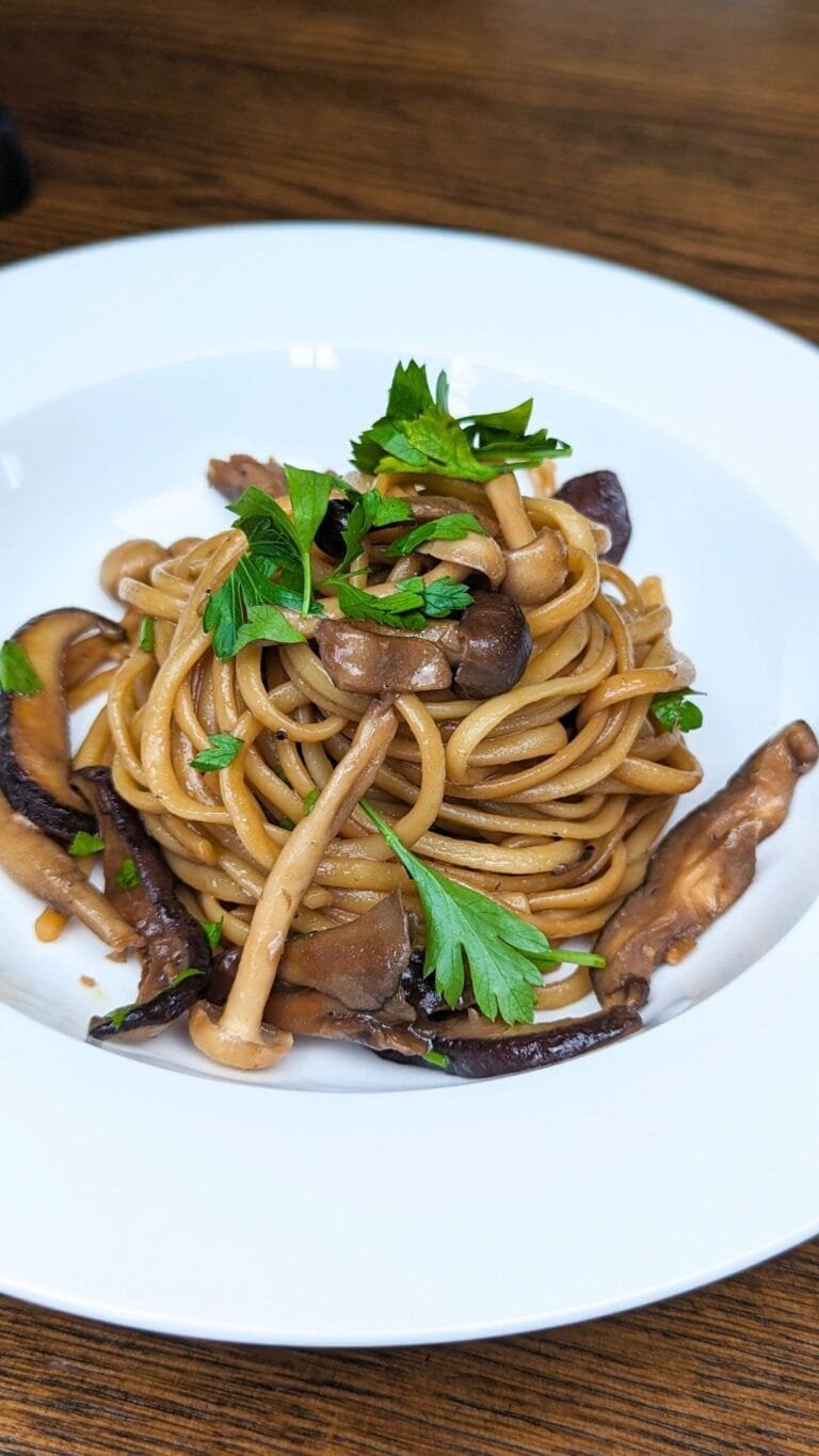 Mushroom Wafu Pasta with Soy Butter Sauce | Berry Berry Life