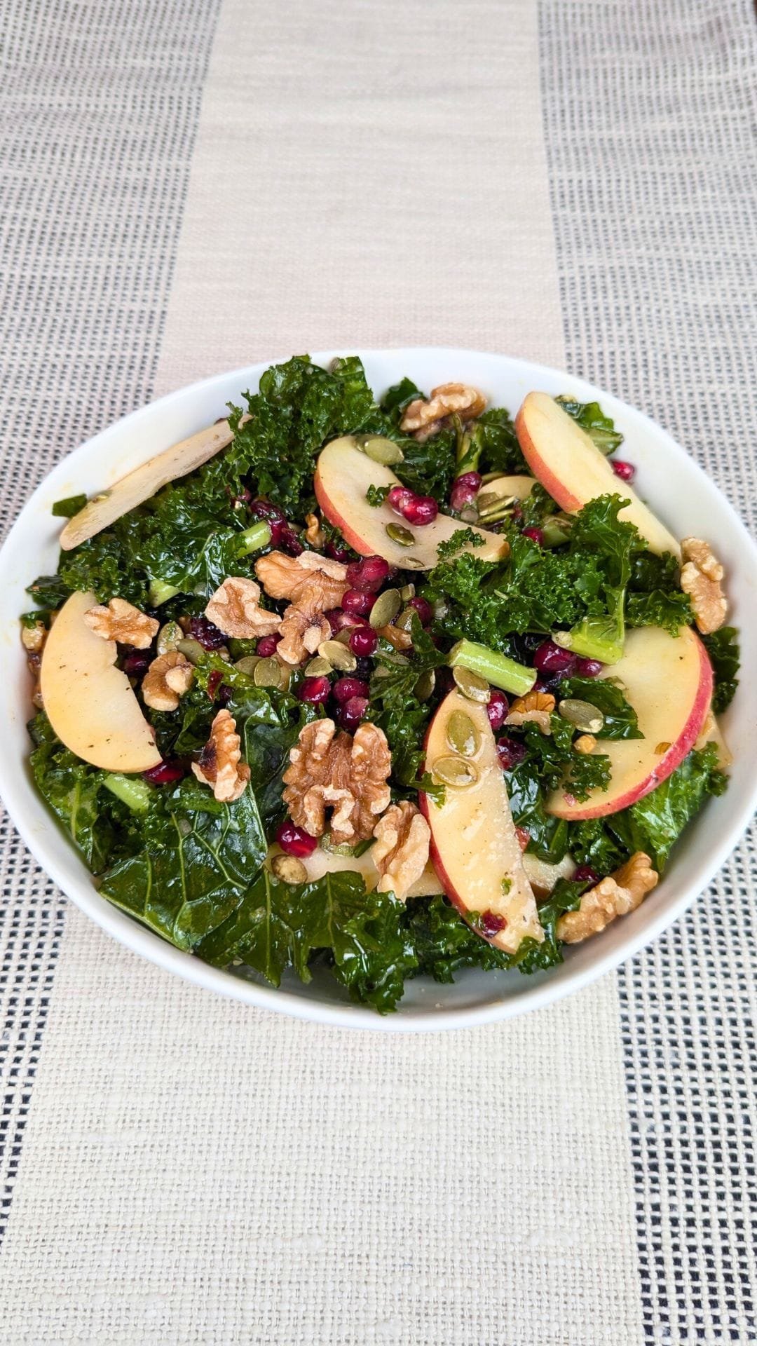 Kale Salad with Apples and Walnuts | Berry Berry Life