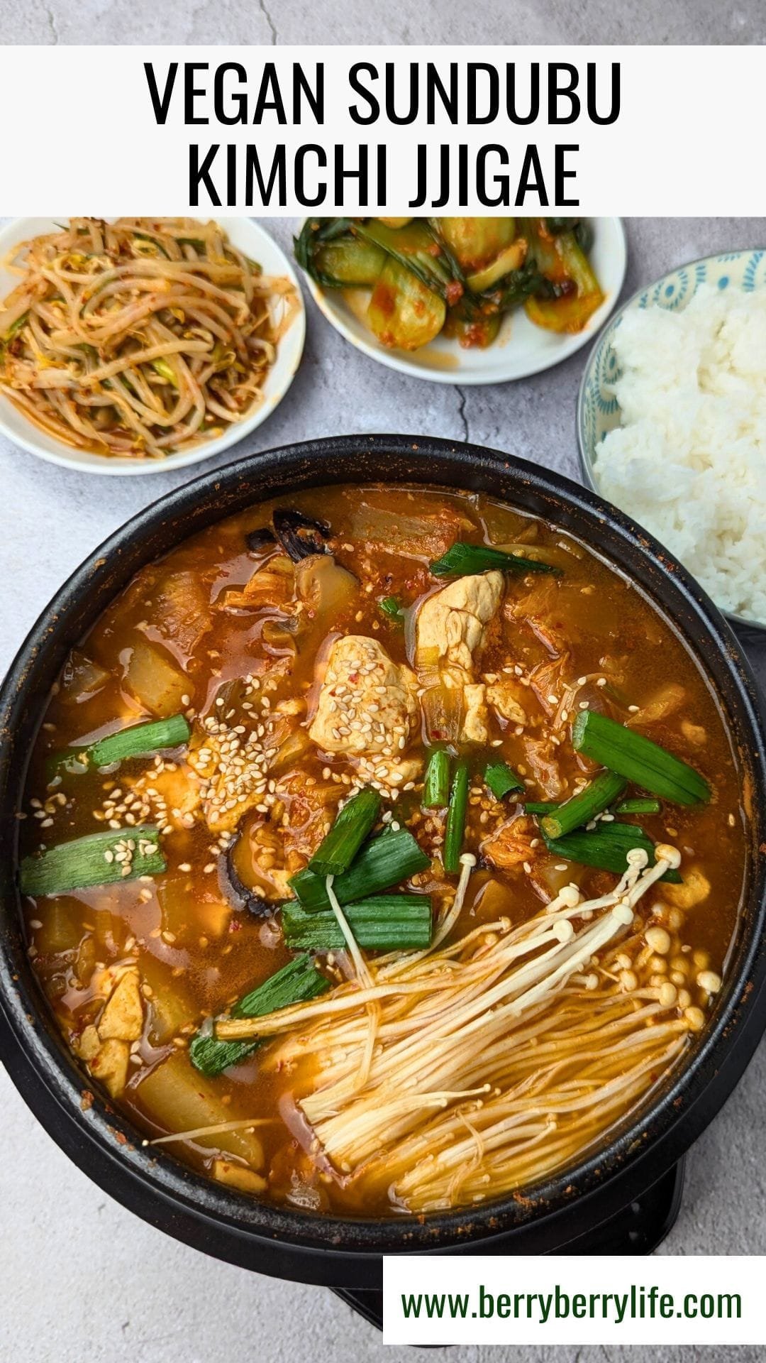 Vegan Sundubu Kimchi Jjigae | Berry Berry Life