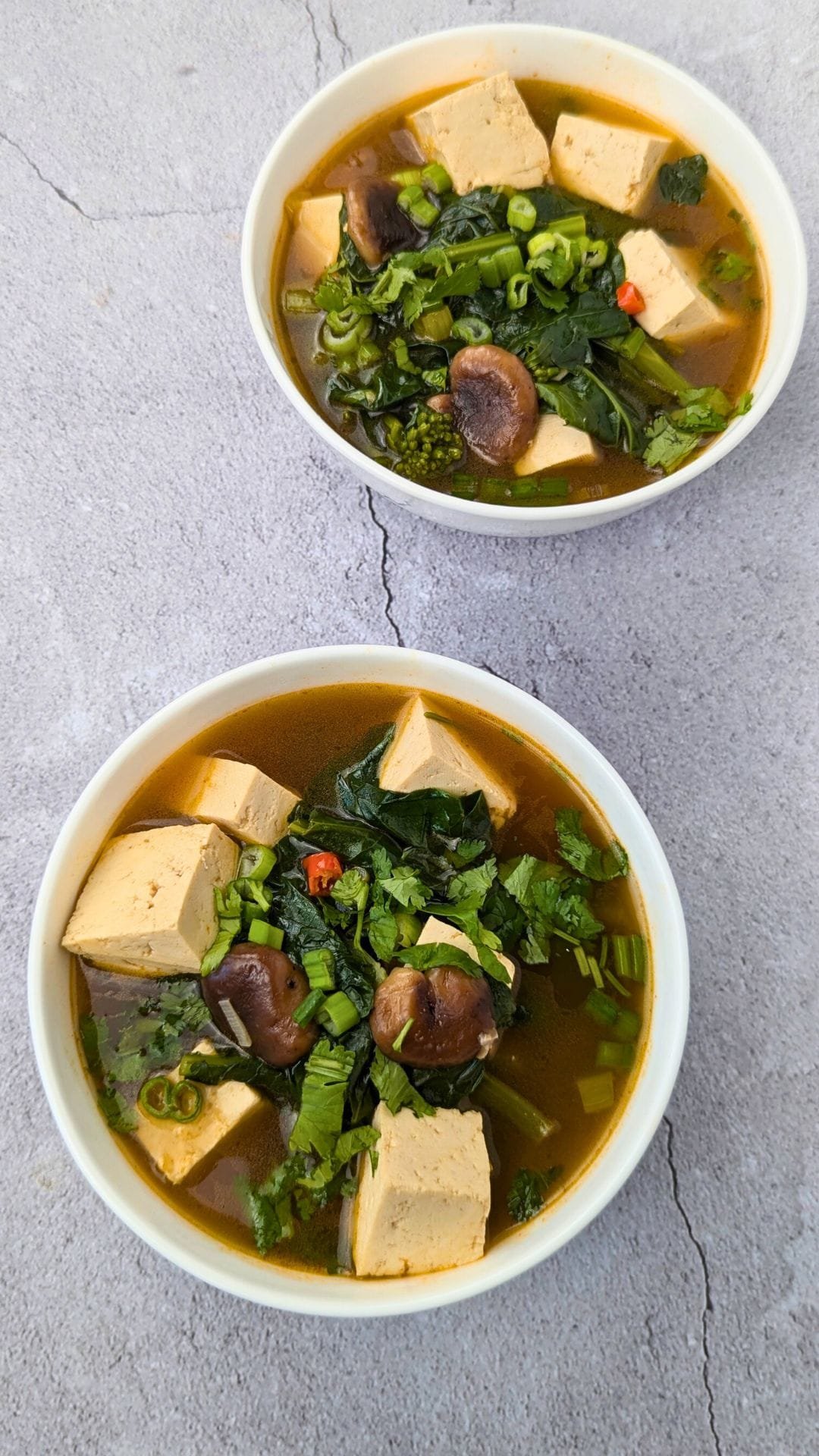 Spicy Gai Lan and Tofu Soup | Berry Berry Life